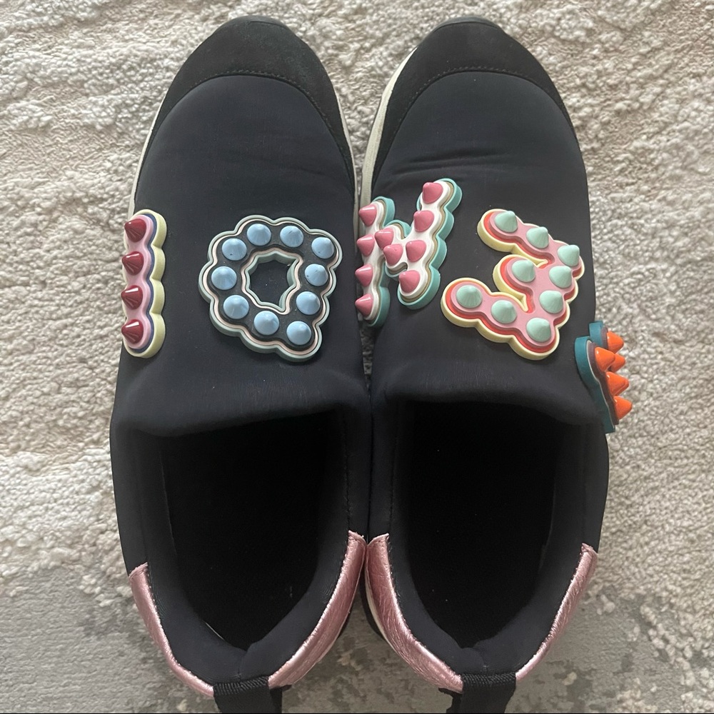 Fendi Fun Fair Logo Sneakers 100% Authentic Size 37 - Gem